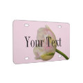 Pink Tulip Custom Front License Plate | Zazzle
