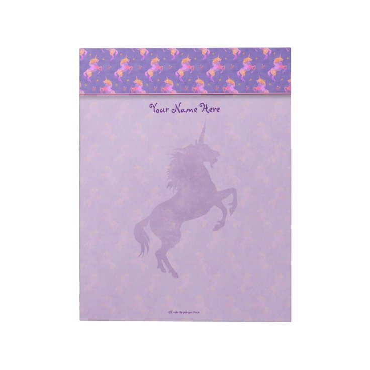 Pink Unicorns Notepad | Zazzle