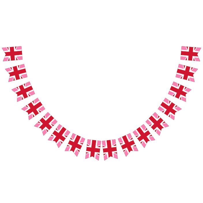 Pink United Kingdom flag banner | Zazzle.com