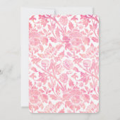 Pink vintage floral blank invitation template | Zazzle