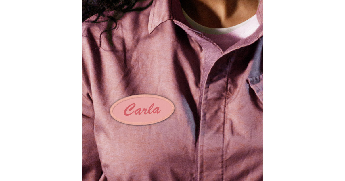 Pink Vintage Mechanic Name Template Patch | Zazzle