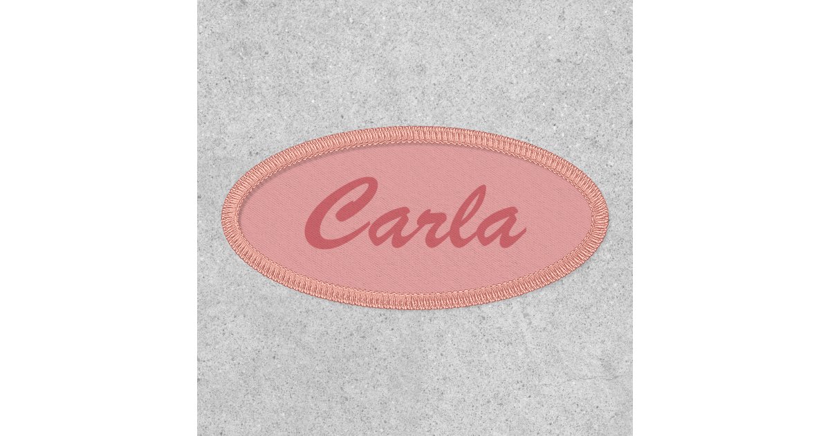 Pink Vintage Mechanic Name Template Patch | Zazzle