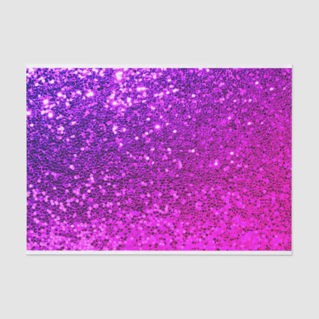 Pink VIP Glitter Fuchsia Sparkly Sweet 16th Bride Tissue Paper | Zazzle