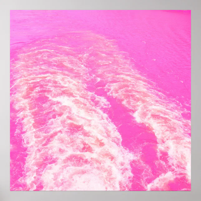 Pink water art poster | Zazzle