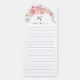 Pink Watercolor Floral Personalized Lined List Magnetic Notepad | Zazzle