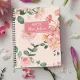Pink Watercolor Floral Personalized Name Notebook | Zazzle
