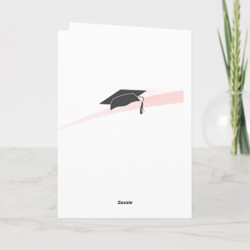 Pink Watercolor Graduate Congratulations 2 Photo Card | Zazzle