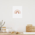 Pink Watercolor Rainbow Nursery Poster | Zazzle