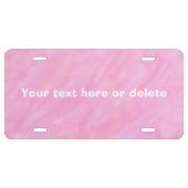 Pink Watercolor Wash Front License Plates | Zazzle