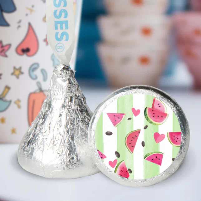 pink watermelon, fruit summer birthday candy | Zazzle