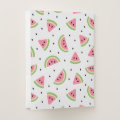 Pink Watermelons, Watermelon Seeds, Summer Pattern Pocket Folder | Zazzle