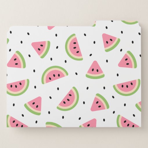 Pink Watermelons, Watermelon Seeds, Your Name File Folder | Zazzle