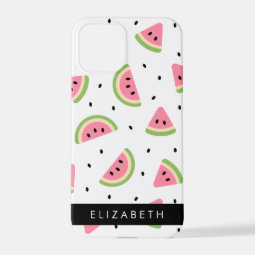 Pink Watermelons, Watermelon Seeds, Your Name iPhone Case | Zazzle