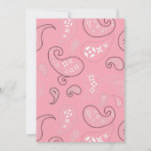 Pink Western Bandana Print Birthday Party Invitation | Zazzle
