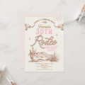 Pink Western Desert 30th Rodeo 30th Birthday Invitation | Zazzle