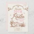 Pink Western Desert 30th Rodeo 30th Birthday Invitation | Zazzle