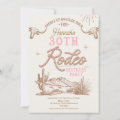 Pink Western Desert 30th Rodeo 30th Birthday Invitation | Zazzle