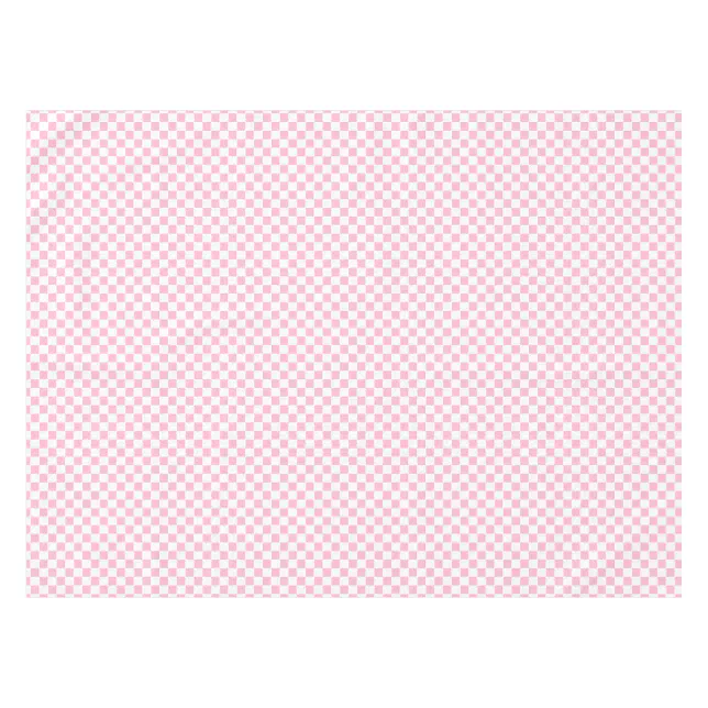 Pink White Checkered Baby Shower Kids Room Decor Tablecloth | Zazzle