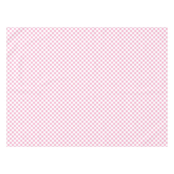 Pink White Checkered Baby Shower Kids Room Decor Tablecloth | Zazzle
