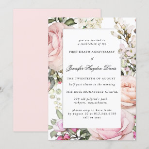 Death Anniversary Invitations | Zazzle