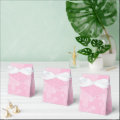 Pink White Lacey Floral Favor Boxes | Zazzle