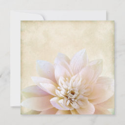 Pink White Lotus Flower Wedding Invitation | Zazzle