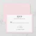 Pink White RSVP Card | Zazzle
