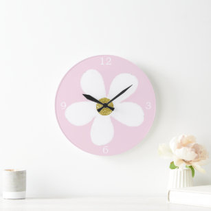 Daisy Wall Clocks | Zazzle