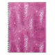 Pink White Sparkle Leopard Print Notebook | Zazzle