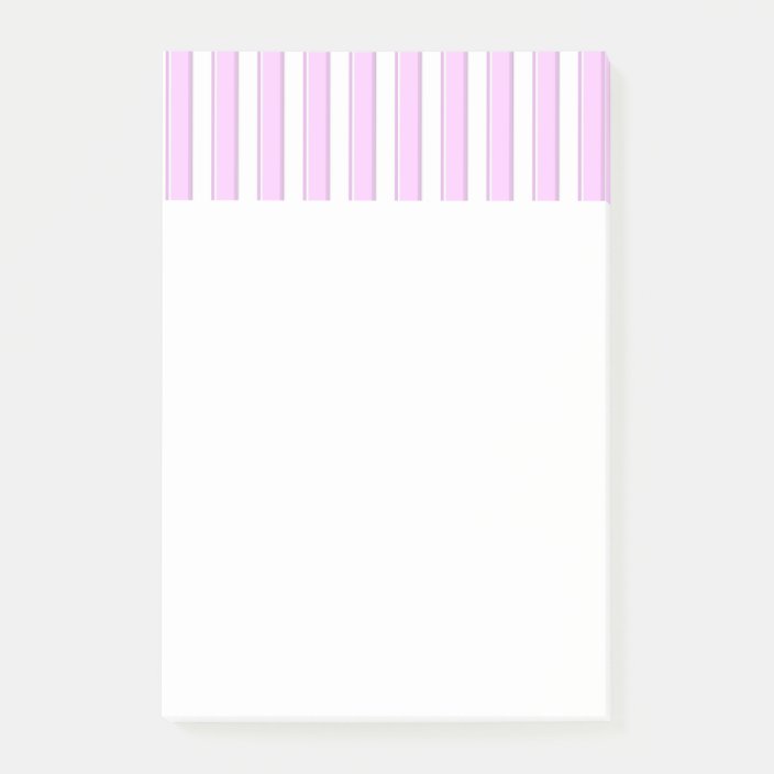 Pink White Stripes Pattern Stickies Post-it Notes | Zazzle.com