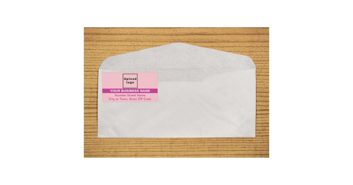 Pink With Highlighted Brand Name Shipping Label | Zazzle