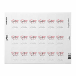 Pink World Map Journey Begins Mini Candy Bar Wrap Label | Zazzle