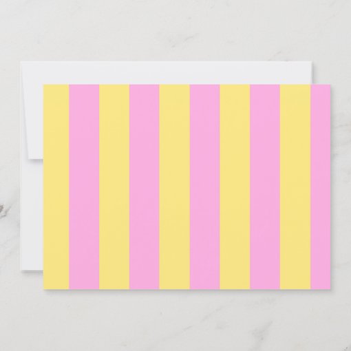 Pink Yellow Lemonade Stand First Birthday Photo Invitation | Zazzle