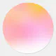 Pink Yellow Pastel Custom Trendy Classic Round Sticker | Zazzle