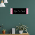 Pink Zebra Baby Shower Banner Poster | Zazzle