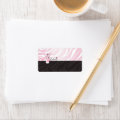 Pink Zebra Blank Label | Zazzle