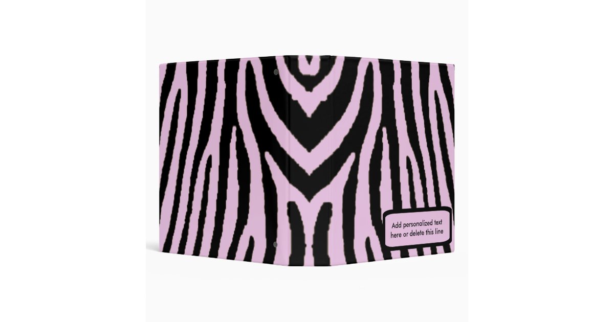 Pink Zebra Keepsake Album Binder | Zazzle