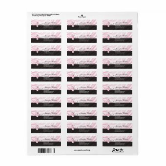 Pink Zebra Label | Zazzle