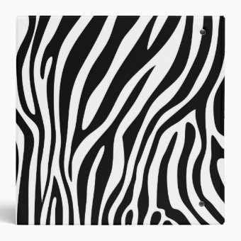 Pink & Zebra Print Binder | Zazzle