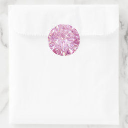Pink Zircon Gemstone Invitation Envelope Gift Wrap Classic Round ...