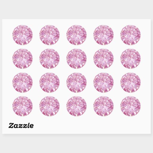 Pink Zircon Gemstone Invitation Envelope Gift Wrap Classic Round ...