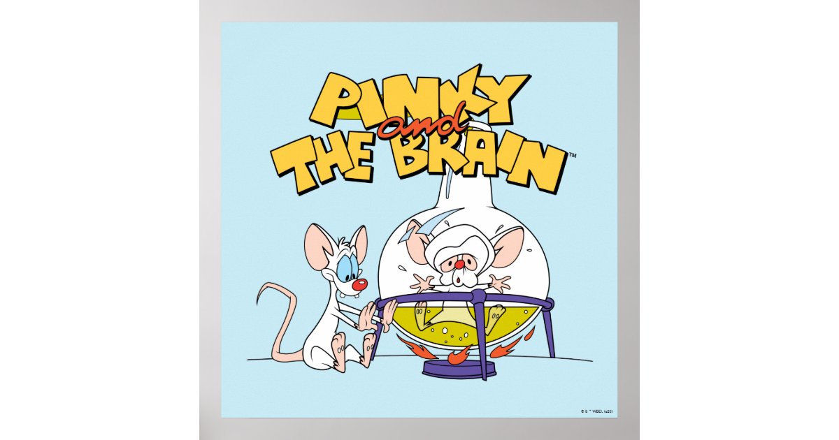 Pinky and the Brain | Laboratory Science Poster | Zazzle