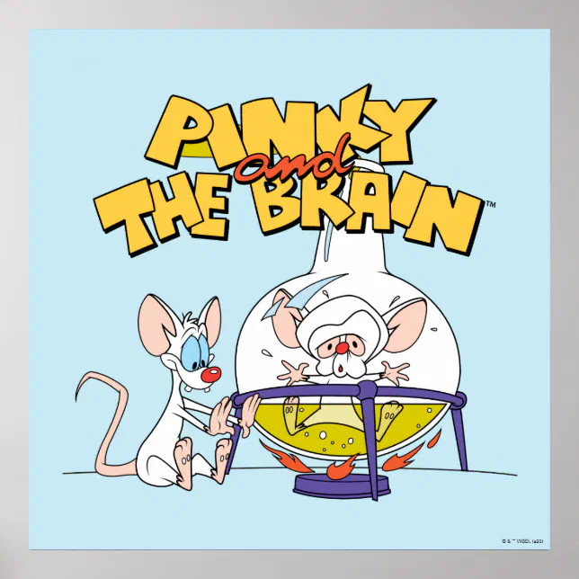 Pinky and the Brain | Laboratory Science Poster | Zazzle