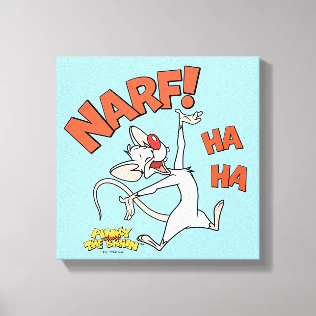 Pinky and the Brain | Pinky "Narf!" Canvas Print | Zazzle