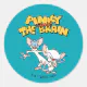 Pinky and the Brain | Show Logo Classic Round Sticker | Zazzle