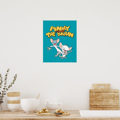 Pinky and the Brain | Show Logo Poster | Zazzle