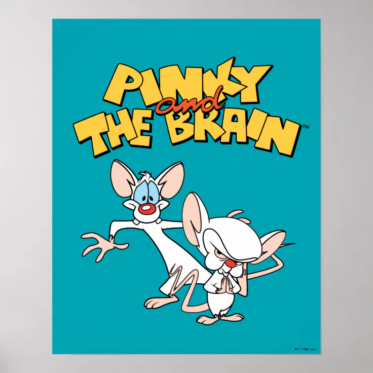 Pinky and the Brain | Show Logo Poster | Zazzle