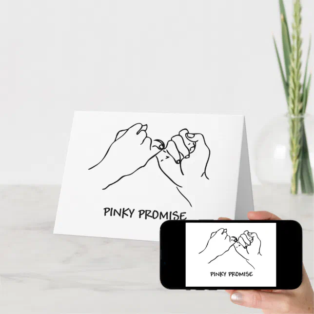 Pinky Promise Card | Zazzle