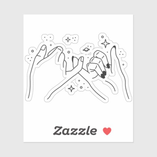 Pinky Promise Sticker | Zazzle