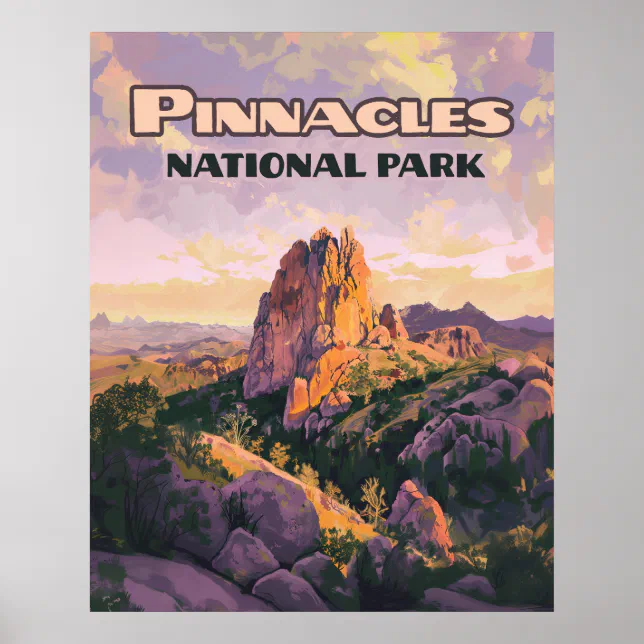 Pinnacles National Park Buttes California Poster | Zazzle